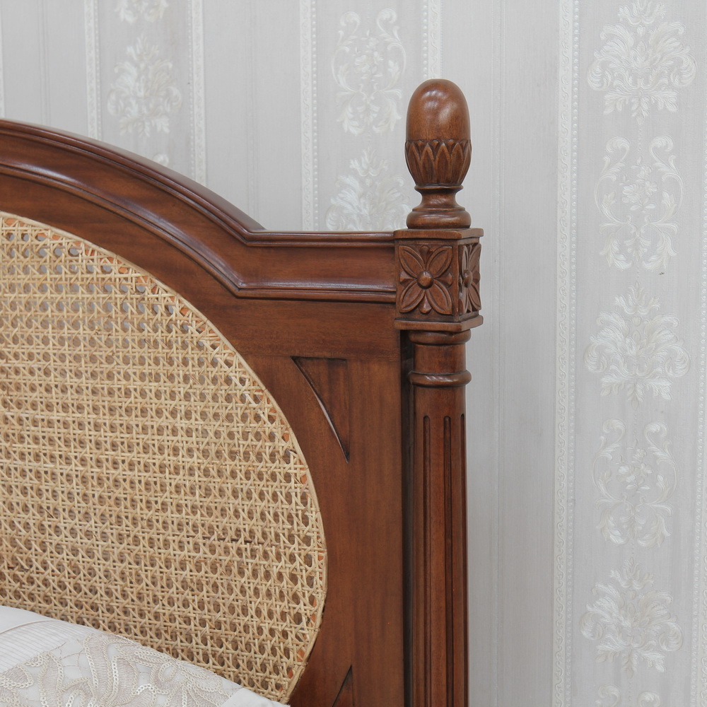 Josephine French Rattan Bed Frame
