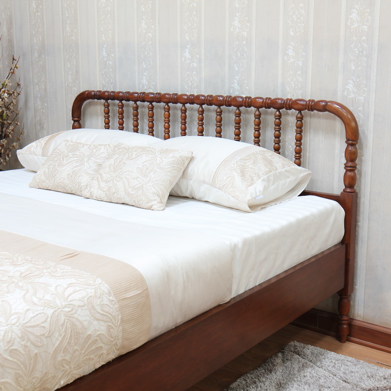 Bobbin Mahogany Bed Frame