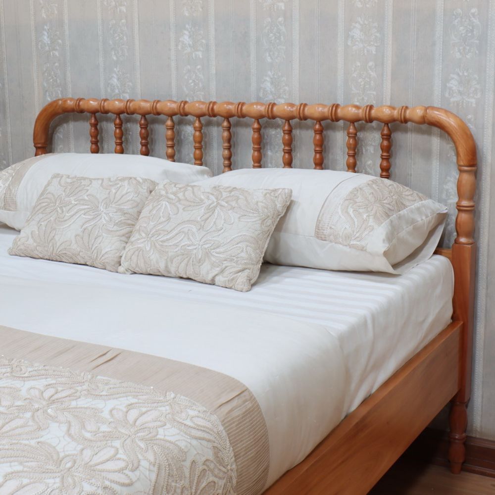 Bobbin Mahogany Bed Frame