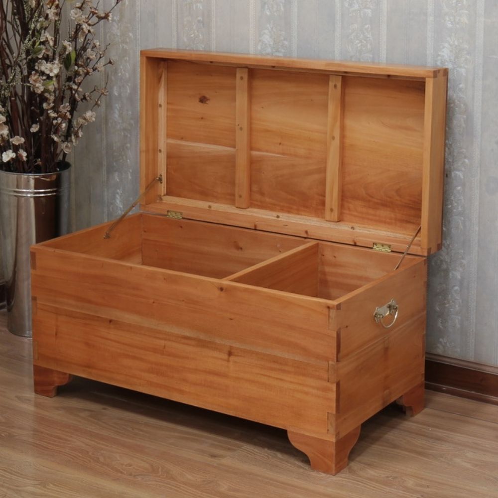 Plain Mahogany Blanket Box