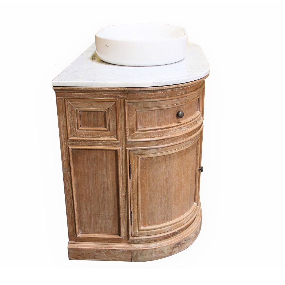 Curved French Bathroom Vanity Unit
