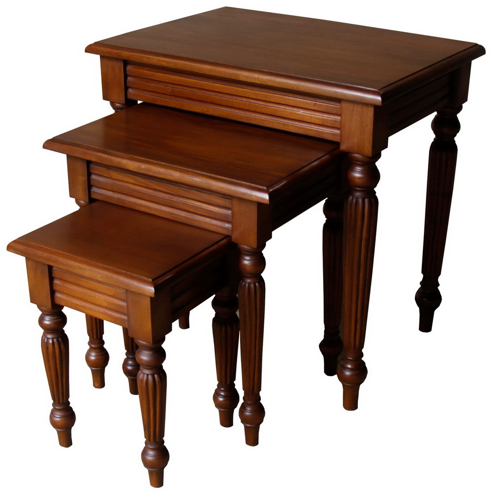 Stylish Mahogany Side Tables - Lock Stock & Barrel Furniture Ltd